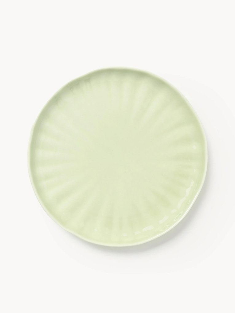 Sada porcelánových snídaňových talířů s reliéfem Sali, 4 díly