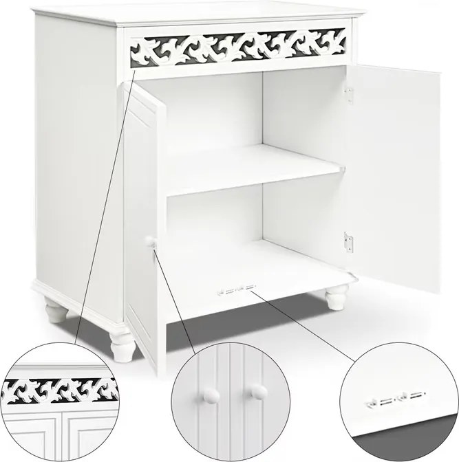 Deuba Komoda Jersey - 76x65x35 cm