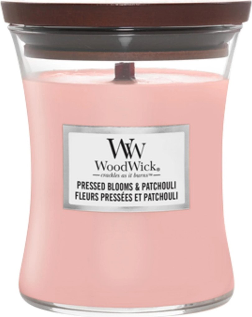 Svíčka Core WoodWick Pressed Blooms & Patchouli střední