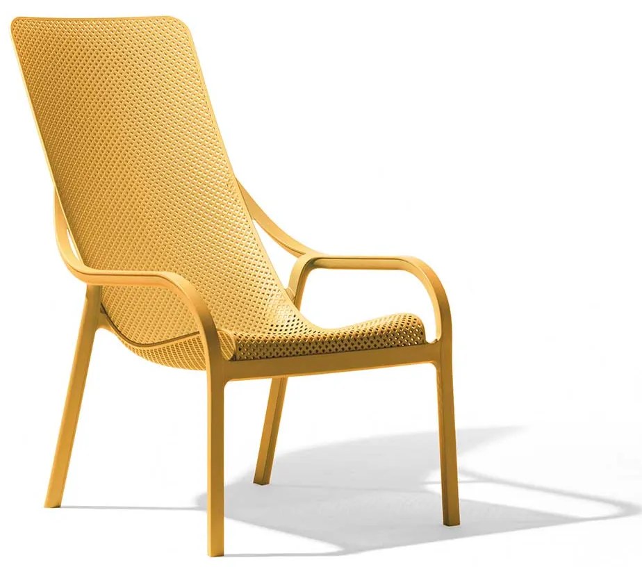 Nardi venkovní plastové křeslo NET LOUNGE senape