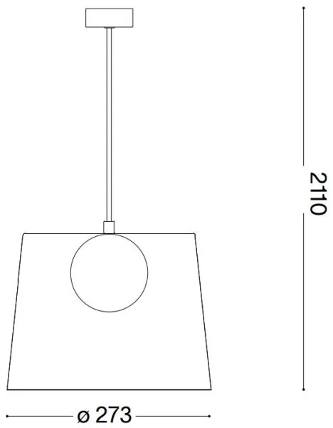 Ideal Lux - LED Lustr na lanku FADE 1xG9/3W/230V pr. 27,3 cm měď/kouřová