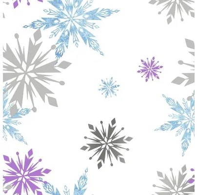 Papírová tapeta Frozen Snowflake, dětský motiv, modrá