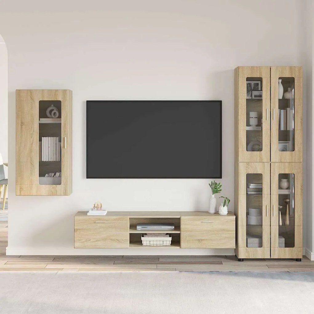 Sestava TV skříněk FLORIN 3 ks Sonoma dub Kompozitní dřevo 3397946