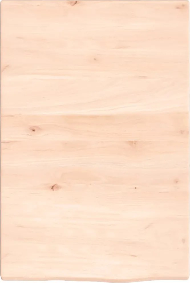 Koupelnová deska 40 x 60 x 2 cm neošetřené masivní dřevo 3156002