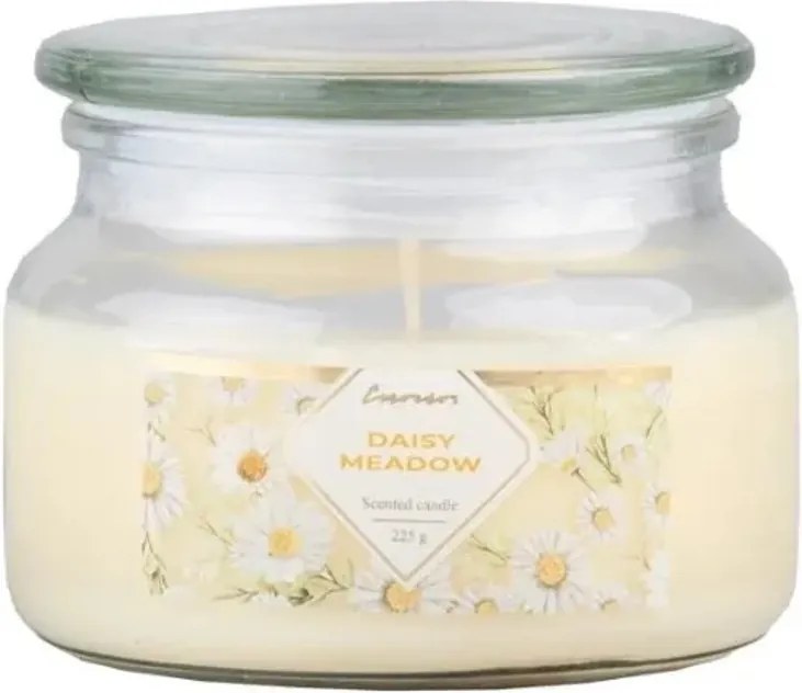 Emocio Vonná svíčka ve skle s víčkem Daisy Meadow 100 x 79 mm, 225 g