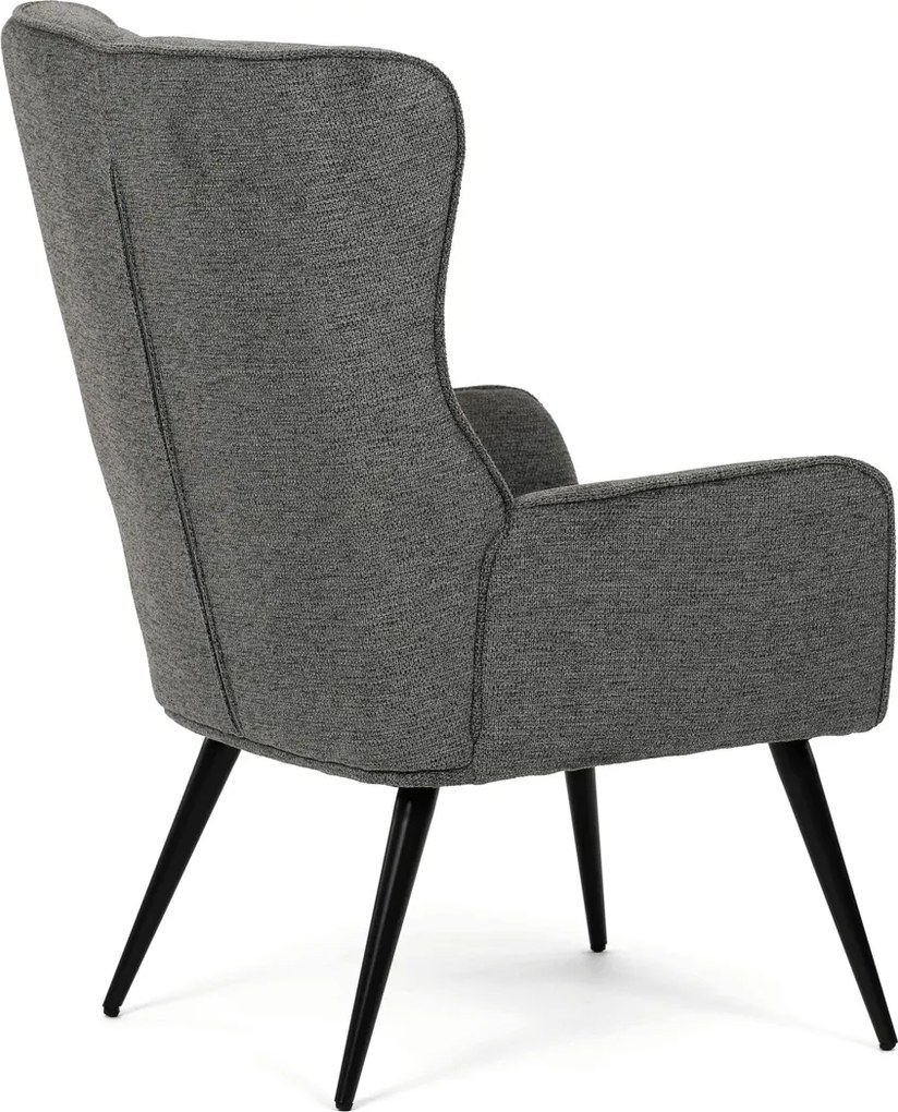 Relaxační křeslo ušák WIPPY - šedá látka