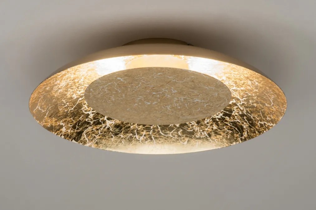 Stropní designové LED svítidlo do ložnice Blown Gold