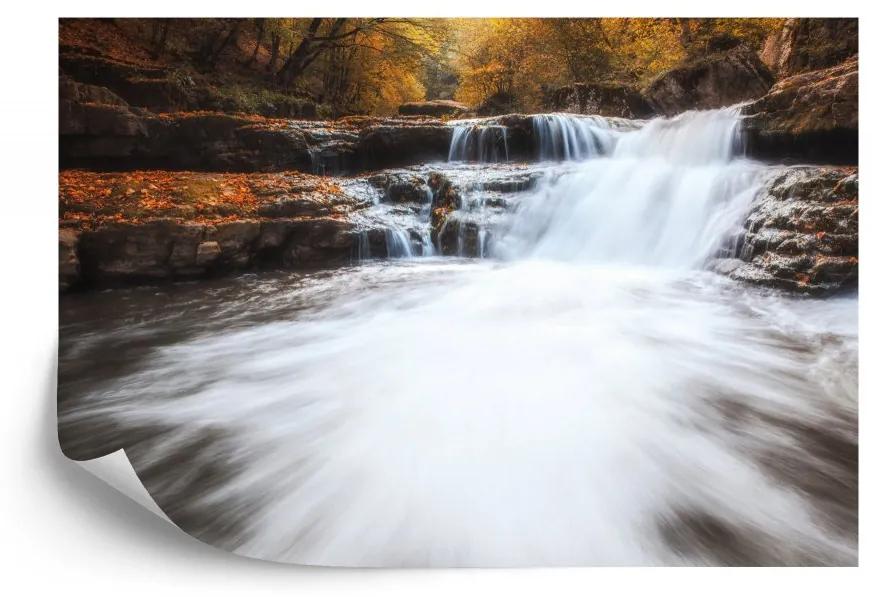 Fototapeta Podzimní Vodopád Omyvatelný vlies 460x300