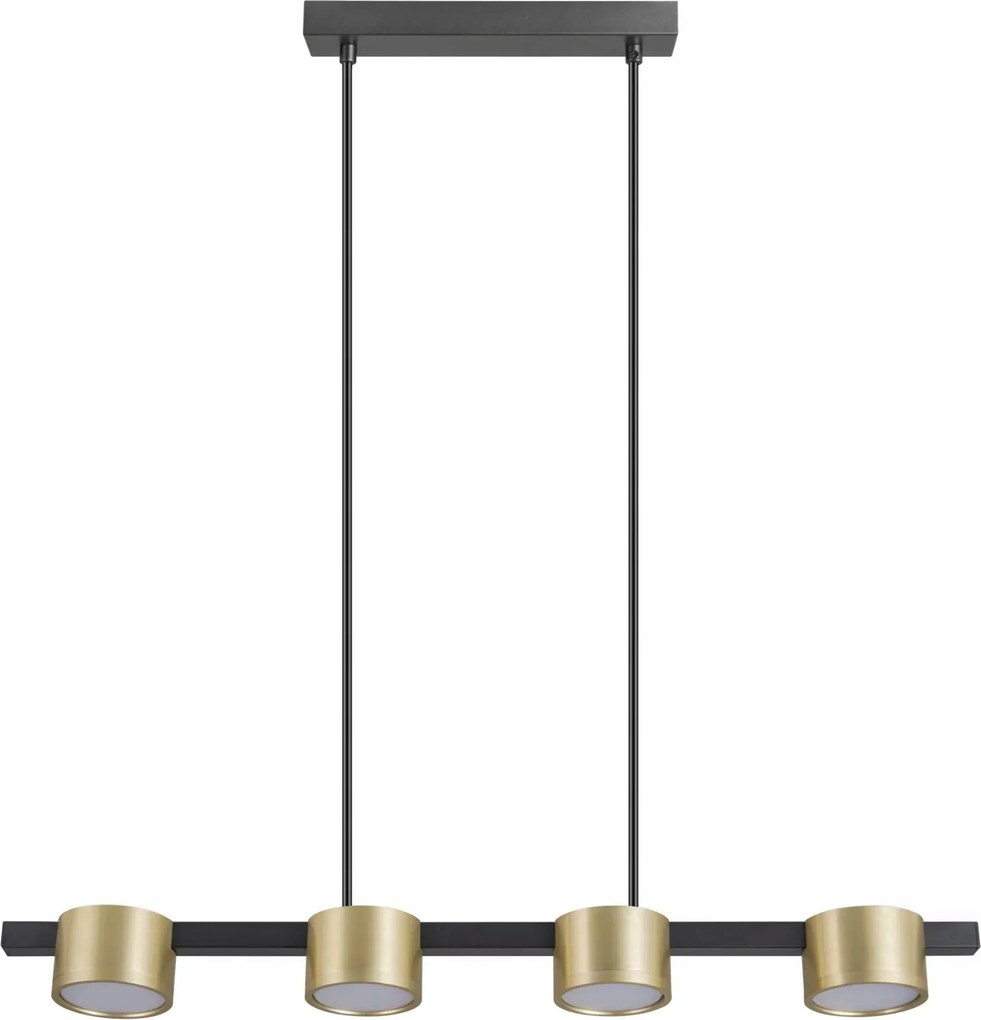 Závěsná lampa Mirella 4 zlato-černá Led 4xGX53