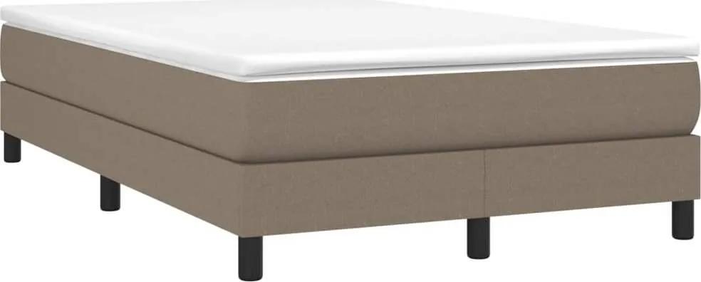 vidaXL Box spring postel s matrací 120x200 cm textil [3144065] Barva: Tmavě šedá
