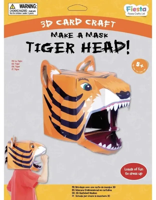Fiesta Crafts Kreativní sada 3D maska Tygr