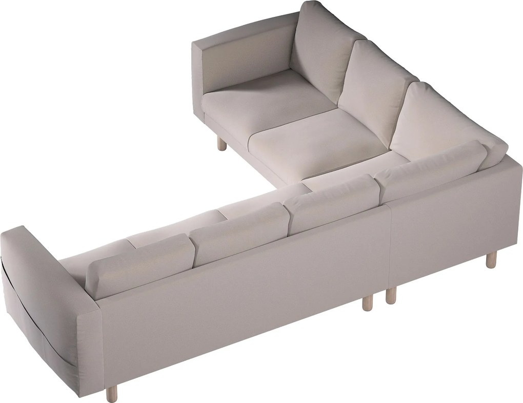Potah na pohovku IKEA Norsborg rohová 5-místná barva béžová látka sametová