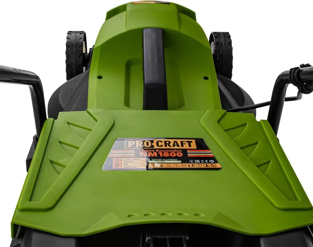Procraft NM1800 elektrická sekačka na trávu 1500W