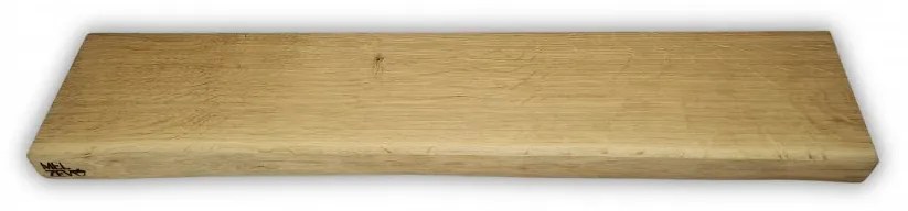 Melzevo Dřevěná dubová police - Úzká Barva police: Přírodní dub, Velikost: 60x15x4 cm