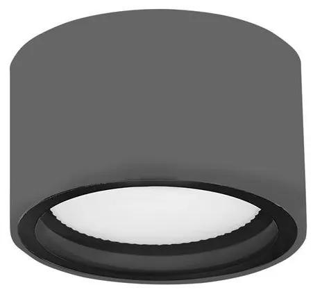 Nova Luce Venkovní stropní svítidlo FOCUS, LED GX53 7W 3000K 77st. IP54 Barva: Černá