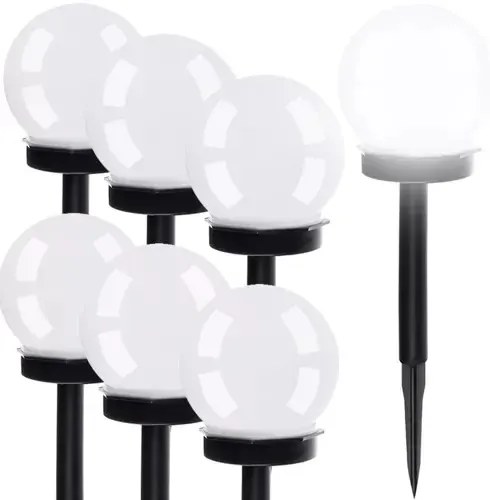 Gardlov Sada solárních zahradních lamp - koule - 6 ks