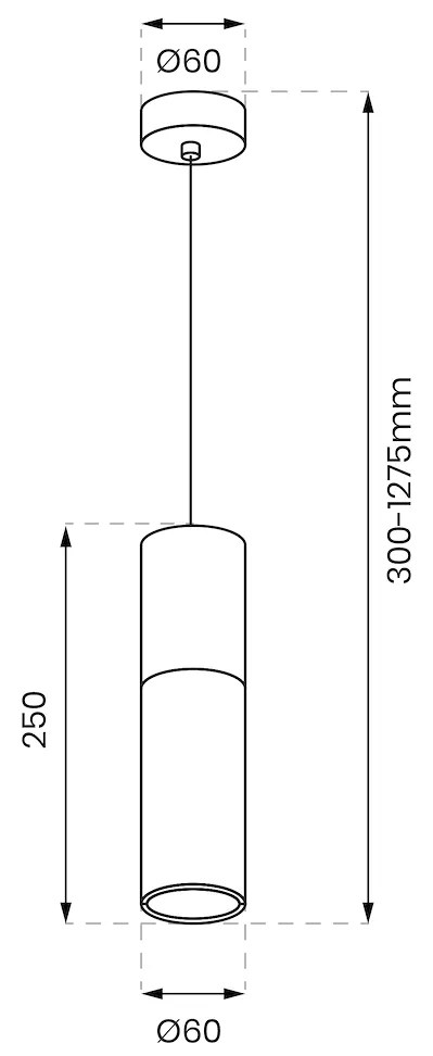 Závěsné svítidlo Ricky, 1x transparentní plastové stínítko, b