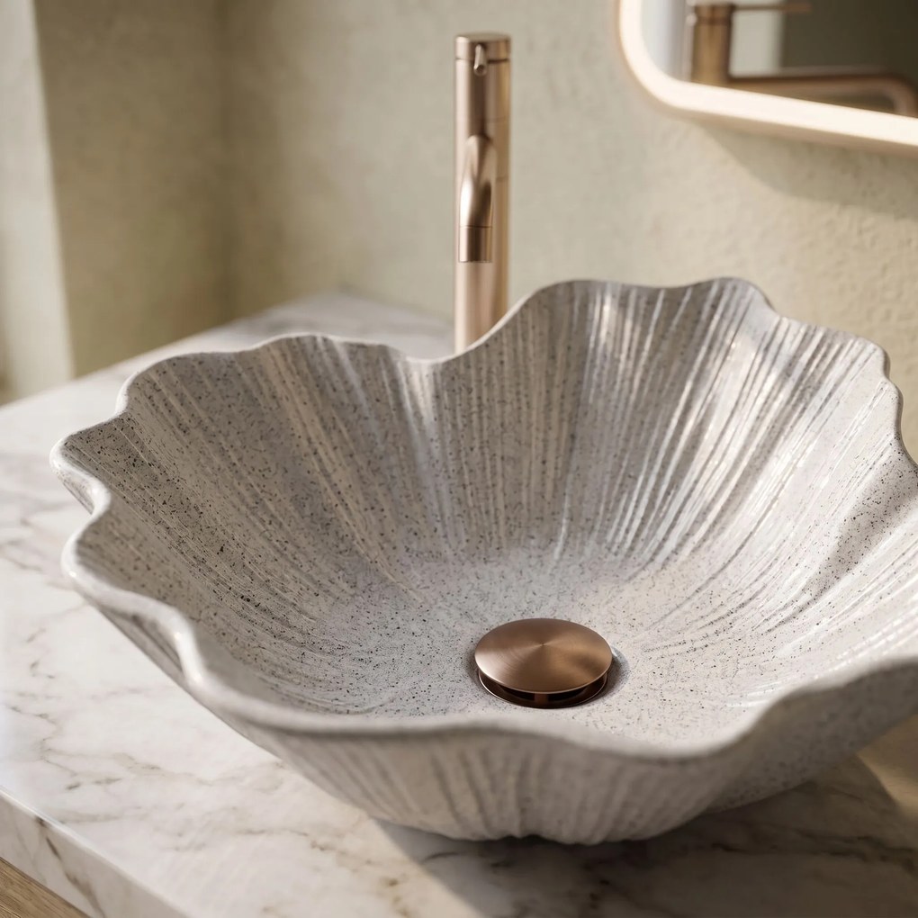 Rea, Umyvadlo na desku Rea Flower Grey, REA-U7885