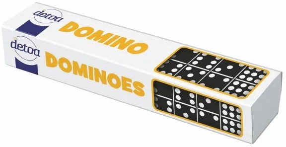 Domino společenská hra dřevo 55ks v krabičce 23,5x3,5x5cm