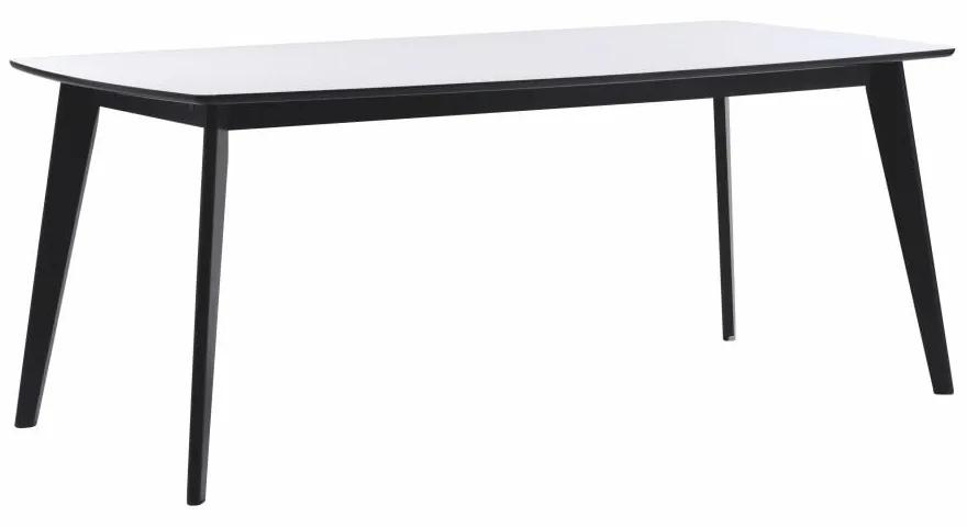 Černobílý jídelní stůl Rowico Griffin, délka 190 cm
