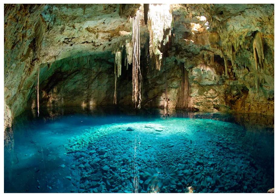 Fototapeta - Azurová jeskyně 200x140 + zdarma lepidlo