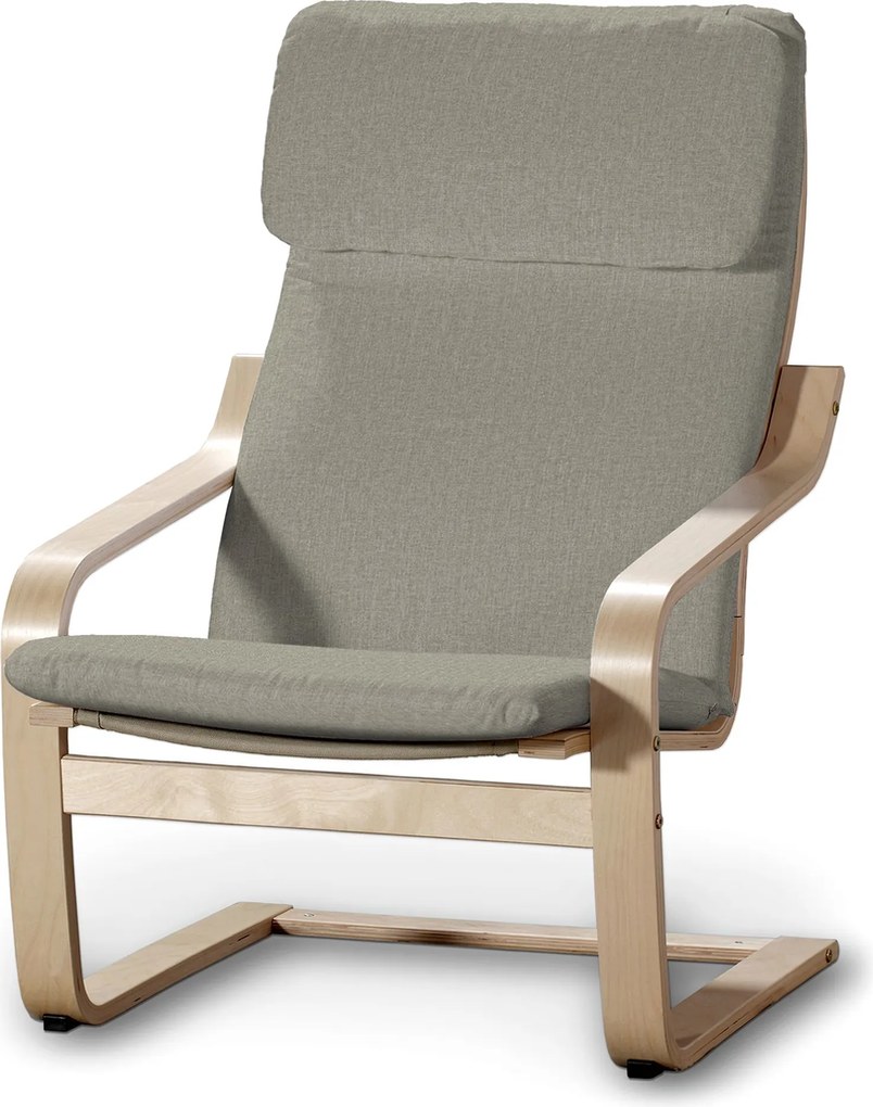 Sedák na křeslo IKEA Poäng barva béžová látka pletený vzor