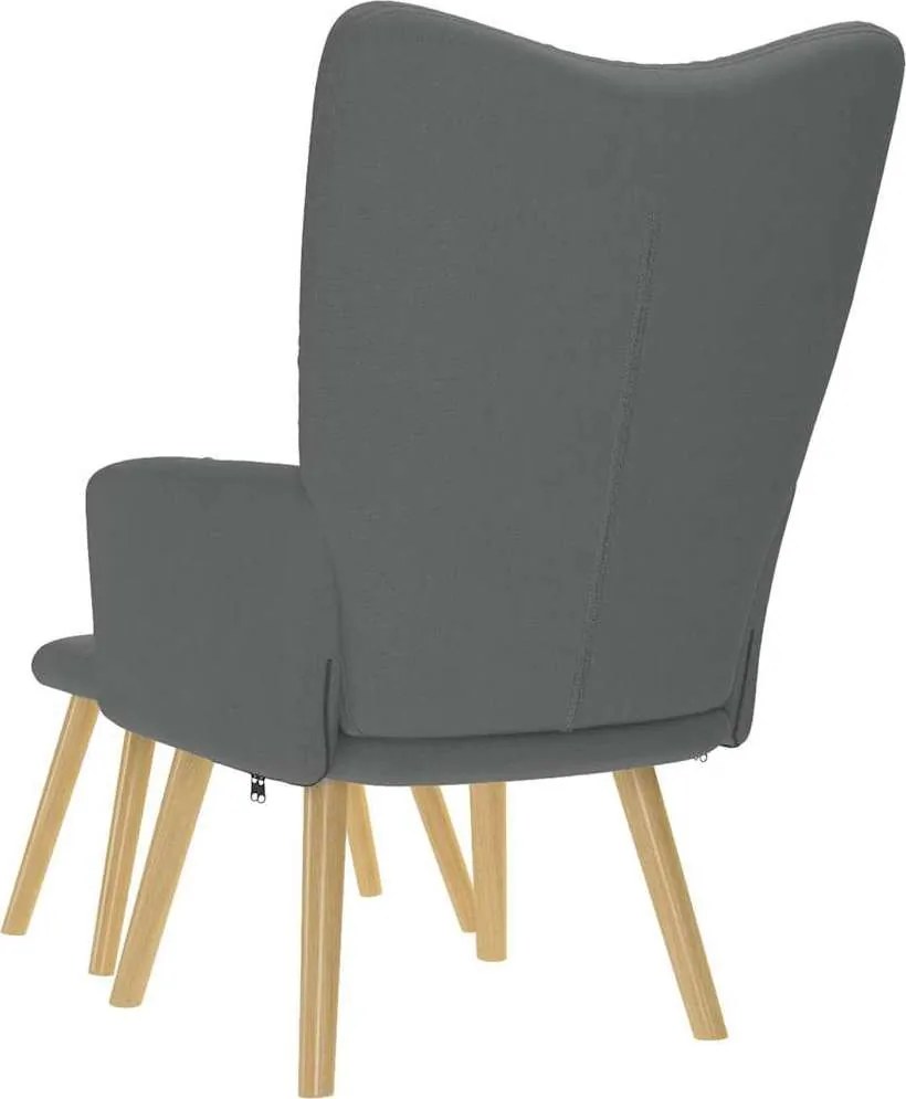 vidaXL Relaxační křeslo s podnožkou textil [4016785] Barva: Hnědá