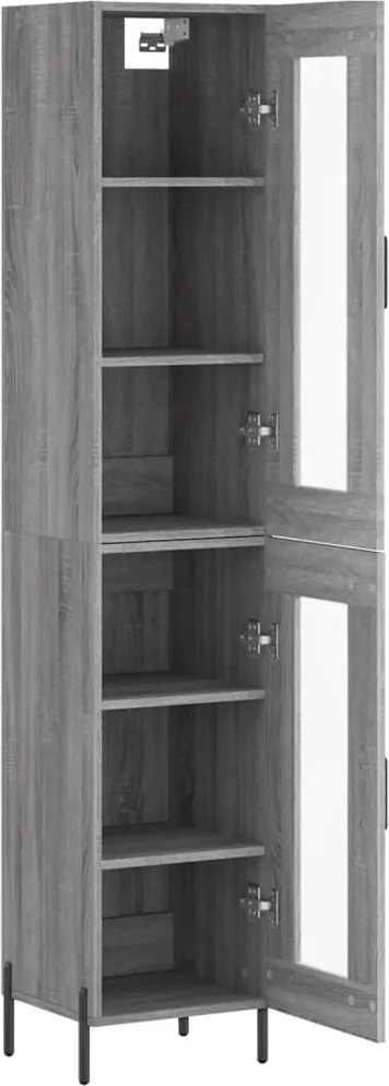 Skříň highboard šedá sonoma 34,5 x 34 x 180 cm kompozitní dřevo 3199439