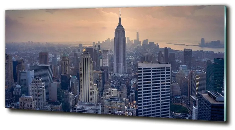 Wallmuralia Foto obraz sklo tvrzené Manhattan New York 125x50 cm