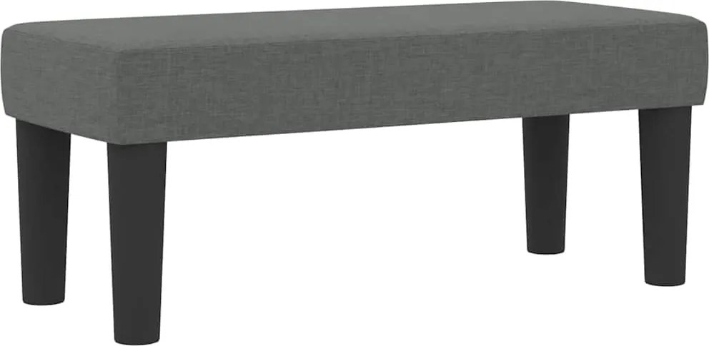 Postel s boxspringem s polštářem Tmavě šedá 80 x 200 cm textil 3343947