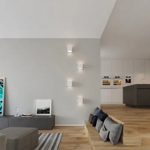 Nástěnné keramické svítidlo SOLLUX Leo E27 1x60W bez zdroje SL.0005 bílá