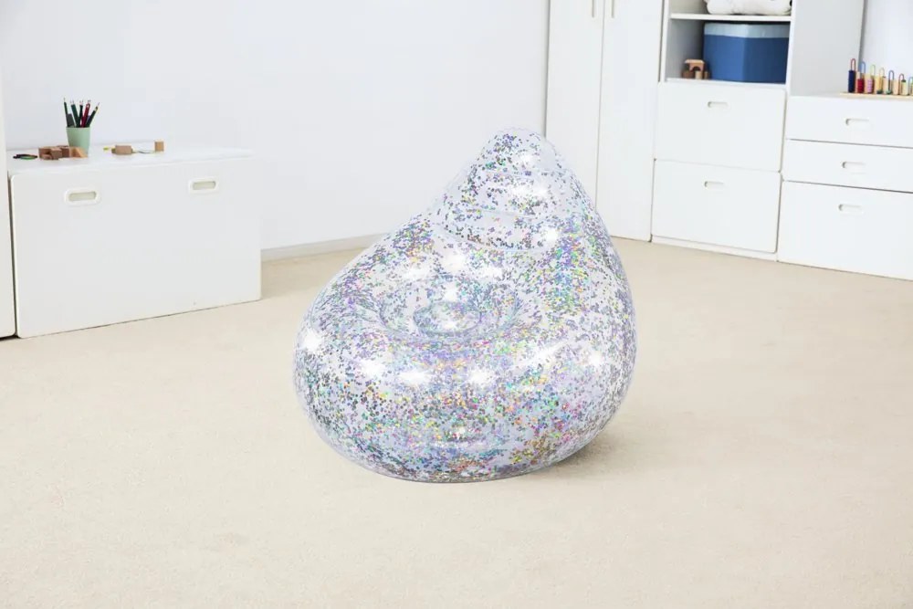 Nafukovací křeslo třpytivé 72 x 72 x 64 cm Bestway 75105