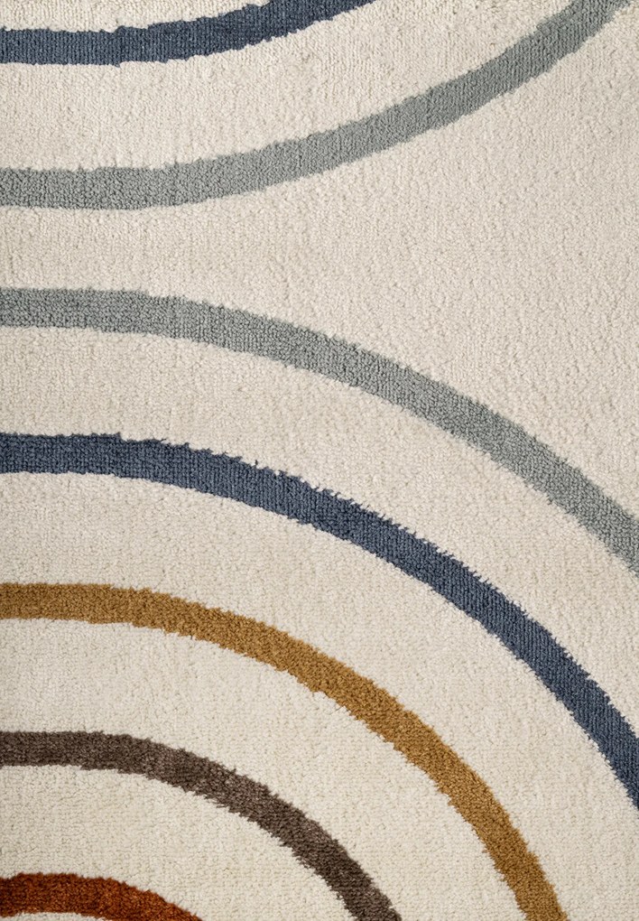 Hanse Home, Dětský koberec Adventures 106212 Cream Multicolor, 160x235, bílá, dětský pokoj