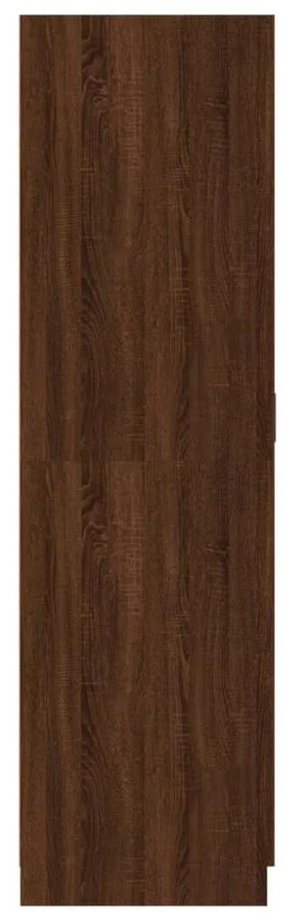 Šatní skříň hnědý dub 80 x 52 x 180 cm kompozitní dřevo - Default Title