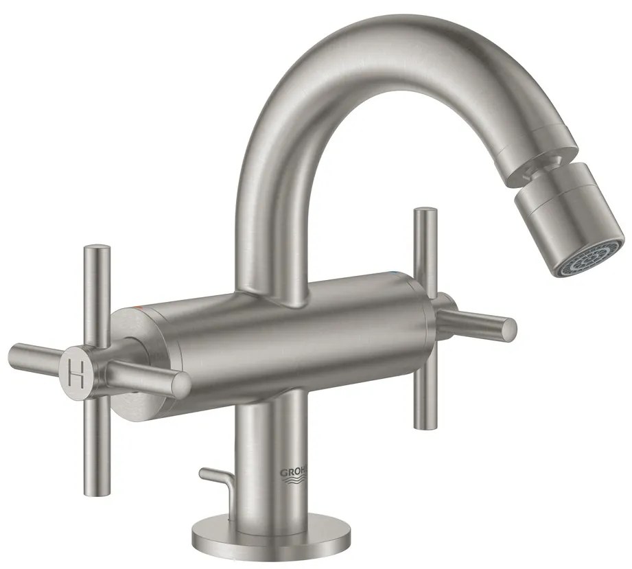 Grohe Atrio - Bidetová 1-otvorová baterie, supersteel 24027DC3