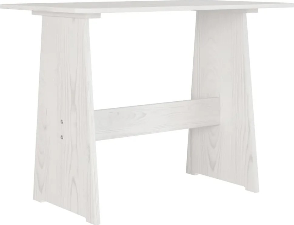 vidaXL Jídelní stůl s lavicí masivní borové dřevo [327251] Barva: honey brown and white