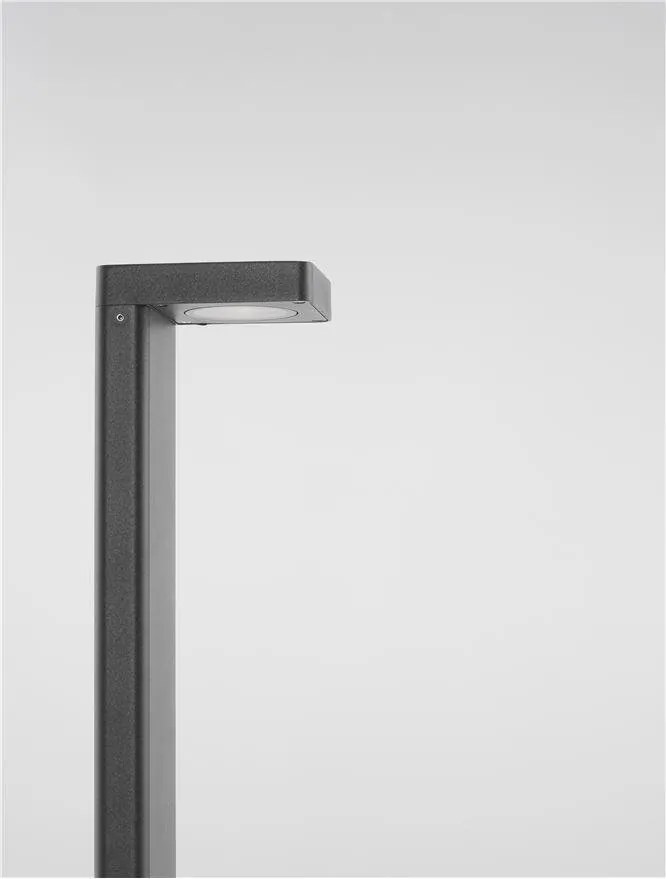 NV 9492770 Venkovní sloupkové svítidlo POET antracitový hliník a čiré sklo LED 8W 3000K 220-240V 94st. IP65 - NOVA LUCE