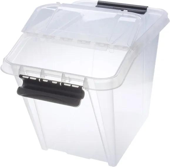 Plast Team Úložný box se sklopným víkem 58 L - průhledný box 2379017 | Biano