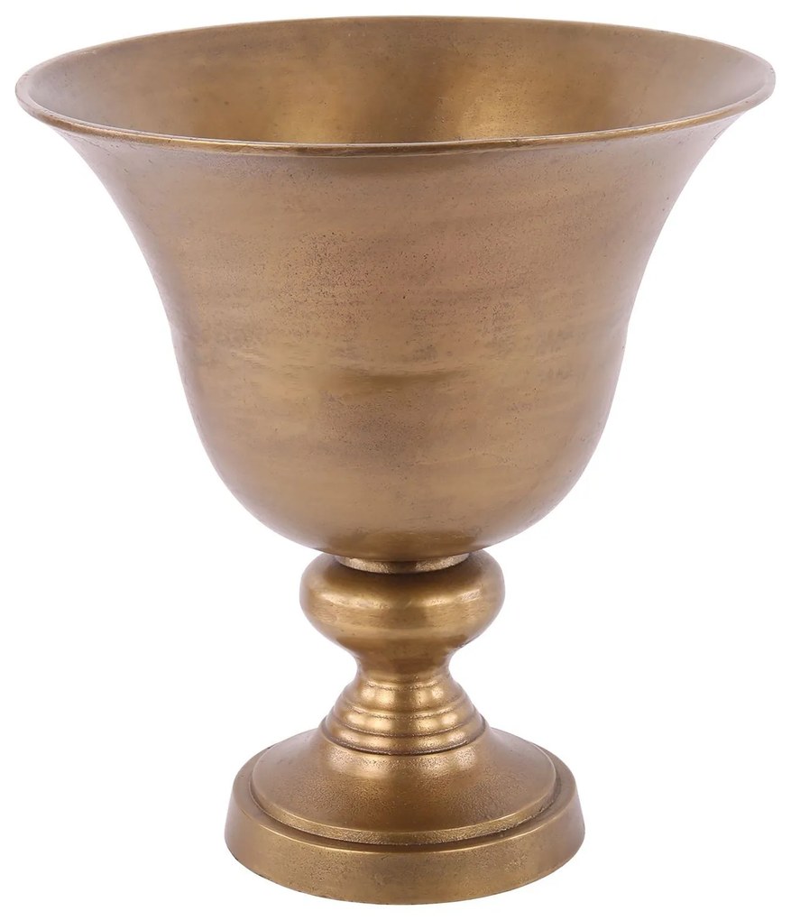 Kovová bronzová váza Rosa Antique Bronze - Ø 38 * 41 cm