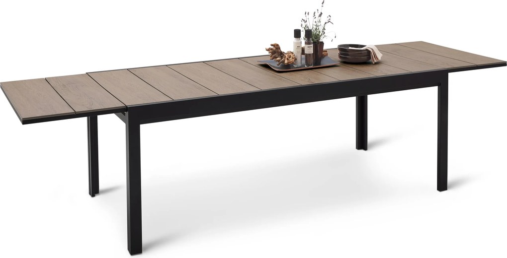 Tchibo - Rozkládací zahradní stůl se stolní deskou Duraboard, cca 200–300 cm