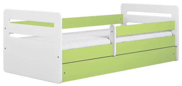 Kocot Kids Dětská postel TOMI zelená Velikost postele: 140x80, Matrace: Bez matrace, Šuplík: Se šuplíkem
