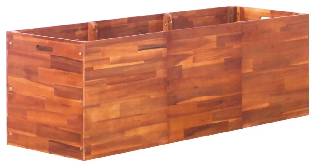 44030 vidaXL Vyvýšený záhon akáciové dřevo 150 x 50 x 50 cm
