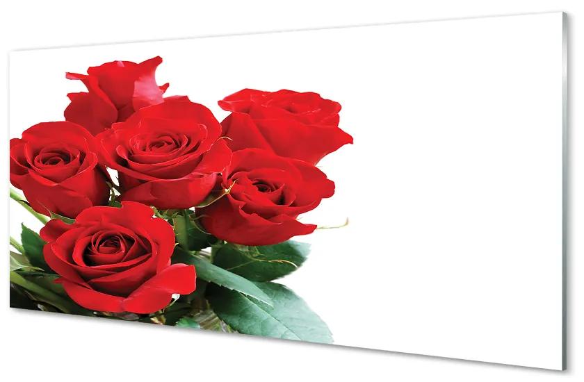 akrylový obraz Kytice růží 125x50 cm
