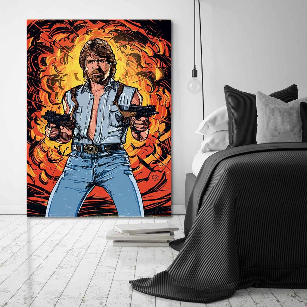 Gario Obraz na plátně Chuck Norris - Nikita Abakumov Rozměry: 40 x 60 cm