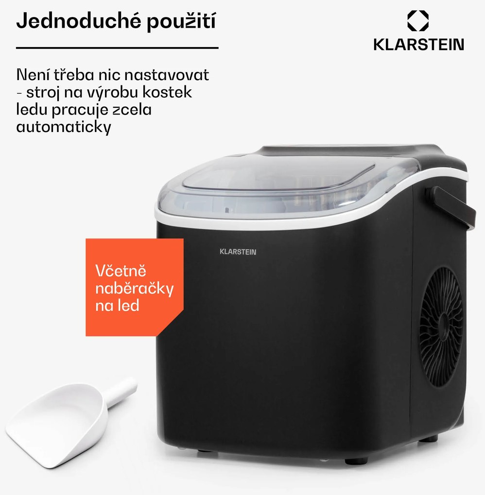 Klarstein Caldwell, výrobník ledu, 12 kg/24 h, 1,3 l