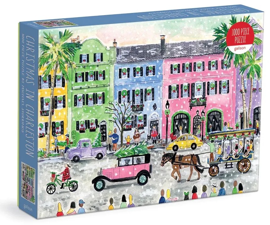 Galison Puzzle Michaela Storrings Vánoce v Charlestonu 1000 dílků