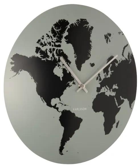 Designové nástěnné hodiny 5889GR Karlsson 40cm