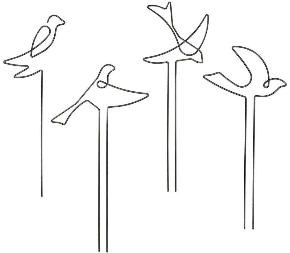 Kovová podpěra rostiln 4 ks Bird – Esschert Design