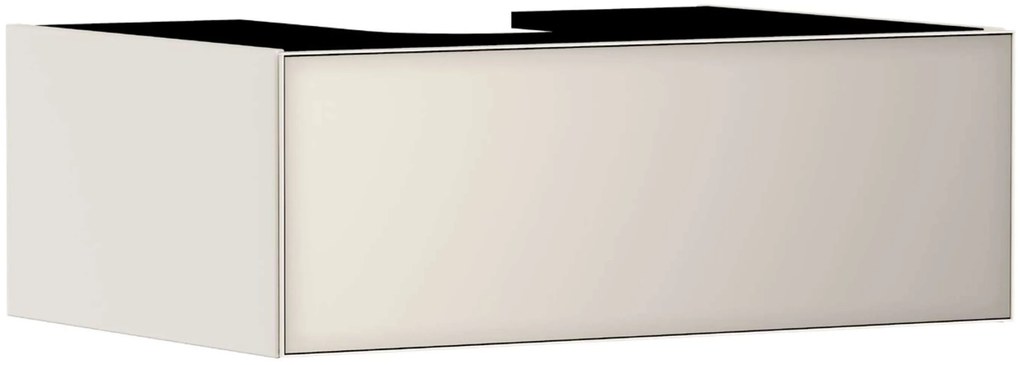 Hansgrohe Xevolos E - Umyvadlová skříňka, 28x78x55 cm, 1 zásuvka, matná béžová/metalická béžová 54311790