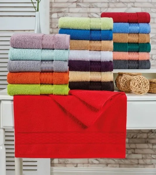 Bellatex Froté ručník a osuška kolekce Proužek béžová rozměr 50x100 cm